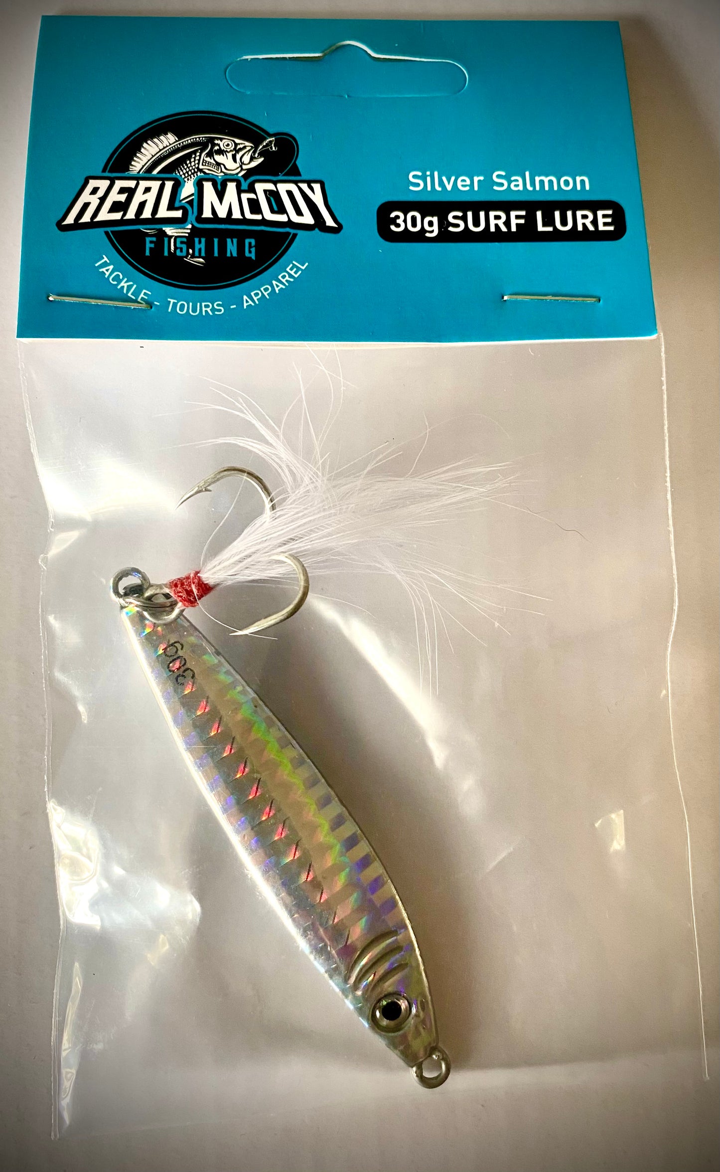 Silver Salmon Surf Lure - Fishing Tackle – Real McCoy Fishing